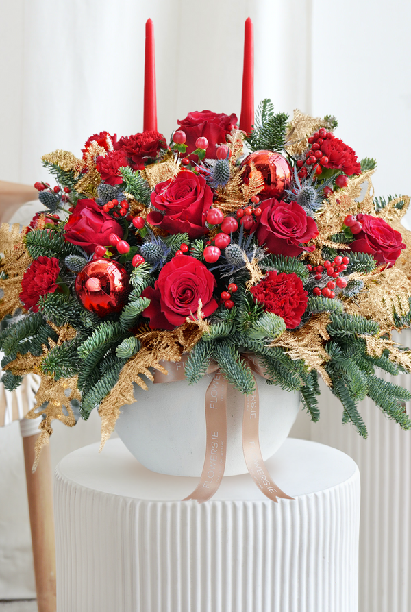 Festive Christmas - Arrangement | Christmas Flower Delivery Dublin ...
